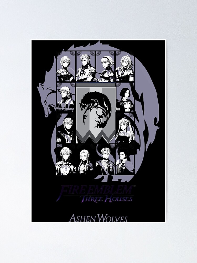 "Fire Emblem Three Houses Ashen Wolves Featuring Male Byleth " Poster ...