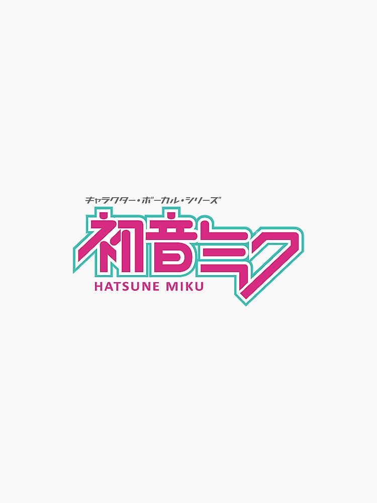 "Hatsune Miku Logo" Sticker for Sale by josephsskitten | Redbubble