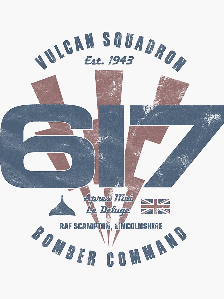 "617 Vulcan Squadron Classic T-Shirt.png" Sticker for Sale by ...