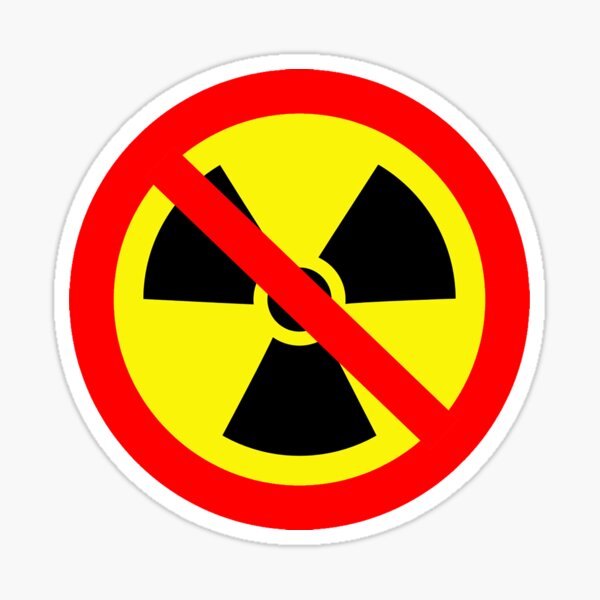 "Stop nuclear power" Sticker by greenpunkart | Redbubble