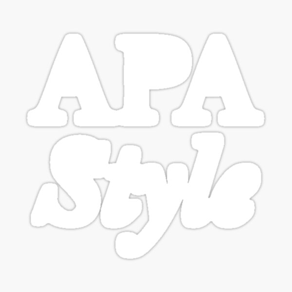 "APA Style" Sticker for Sale by thatkidval | Redbubble
