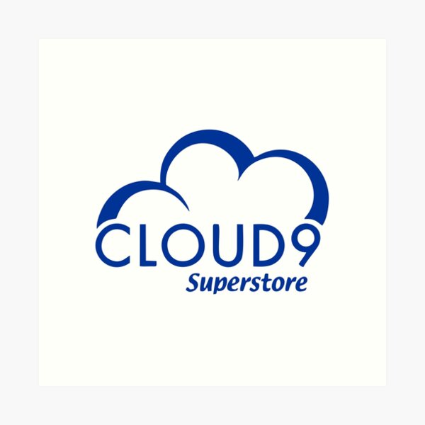 "Cloud 9 Superstore Logo" Art Print for Sale by fionaregn | Redbubble