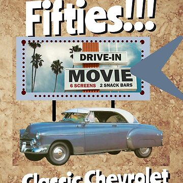 "Fifties Drive-In Vintage " Poster for Sale by Avienz1 | Redbubble