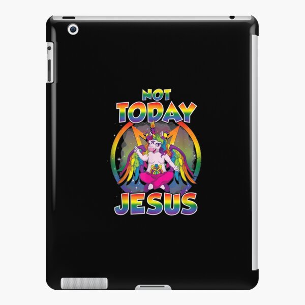 Baphomet Sigil Not Today Jesus Satanic Unicorn Ipad Case And Skin For