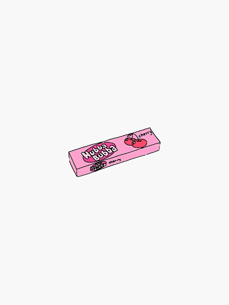"Hubba Bubba " Sticker for Sale by flowersofthesun | Redbubble
