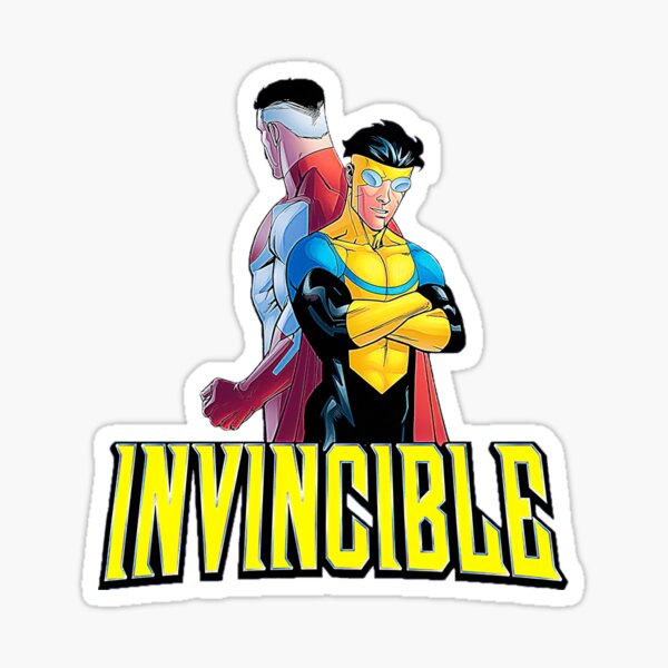 "Invincible Hero Man Comic Flight Poster Classic " Sticker for Sale by ...