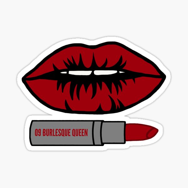 "Burlesque Queen" Sticker for Sale by alexmusic | Redbubble