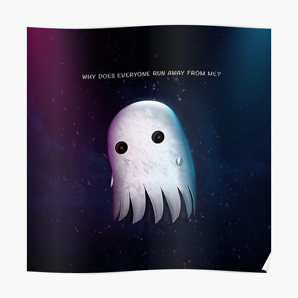 "sweat ghost design & sticker" Poster for Sale by Ogobear | Redbubble