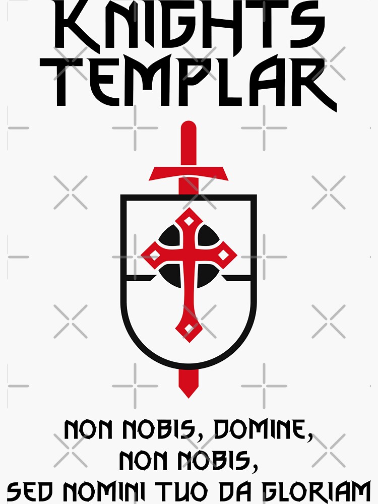 "Knights Templar Motto Crusader Christian Warrior Custom Insignia ...