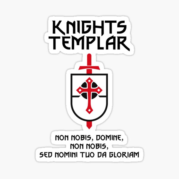 "Knights Templar Motto Crusader Christian Warrior Custom Insignia ...