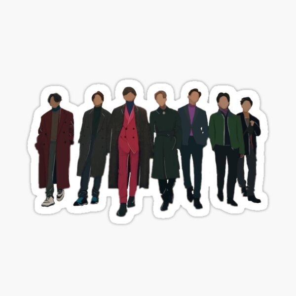 "BTS photoshoot" Sticker for Sale by reetika23 | Redbubble