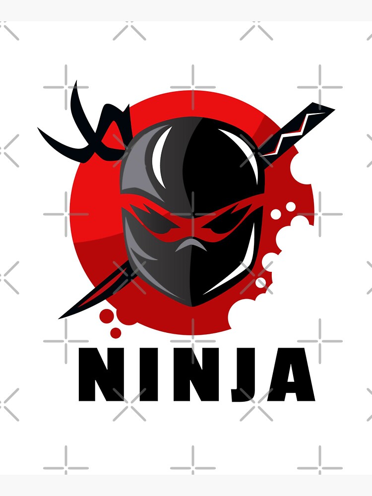 "Ninja Logo" Sticker for Sale by DEALEY | Redbubble