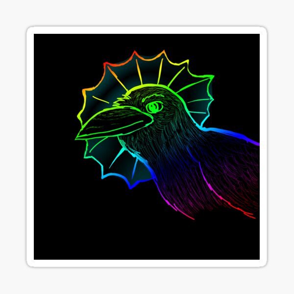 "Holy Raven" Sticker by what-the-fART | Redbubble