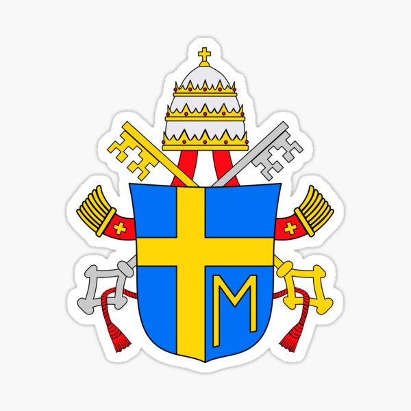"St. John Paul II Coat of Arms" Sticker for Sale by dicastery | Redbubble