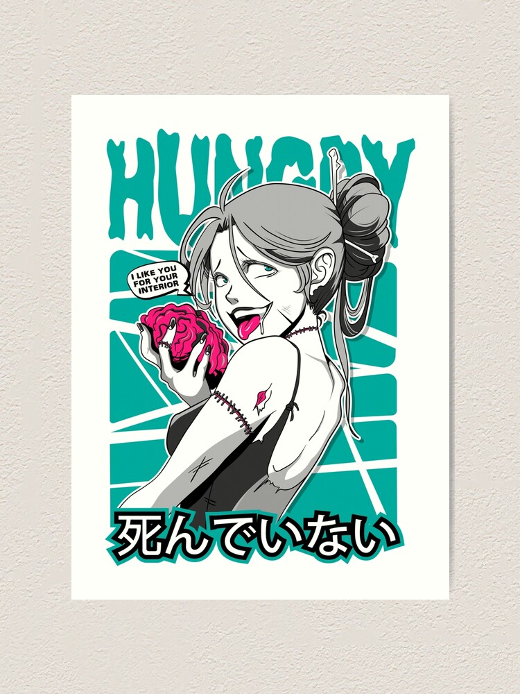 Ecchi Zombie Girl Lewd Waifu Anime Hentai Art Print By Maellellotuee Redbubble