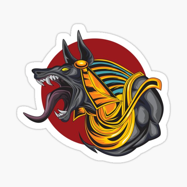"Egyptian Anubis" Sticker for Sale by Emil1993 | Redbubble