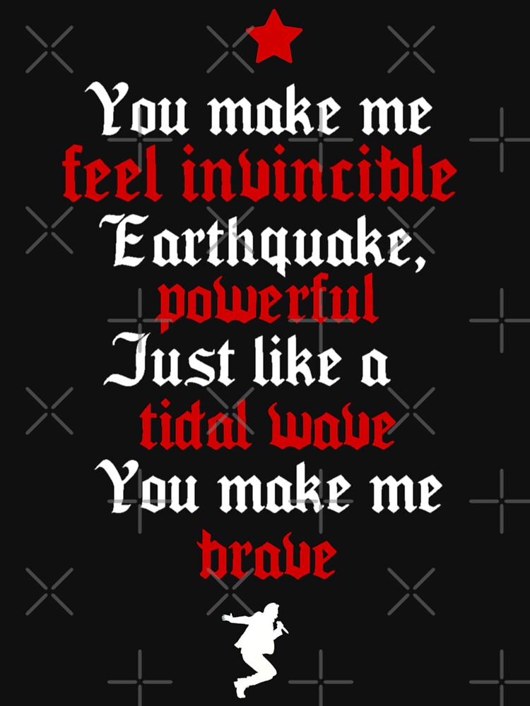 "Skillet- Feel invincible Lyrics typography " T-shirt for Sale by the ...