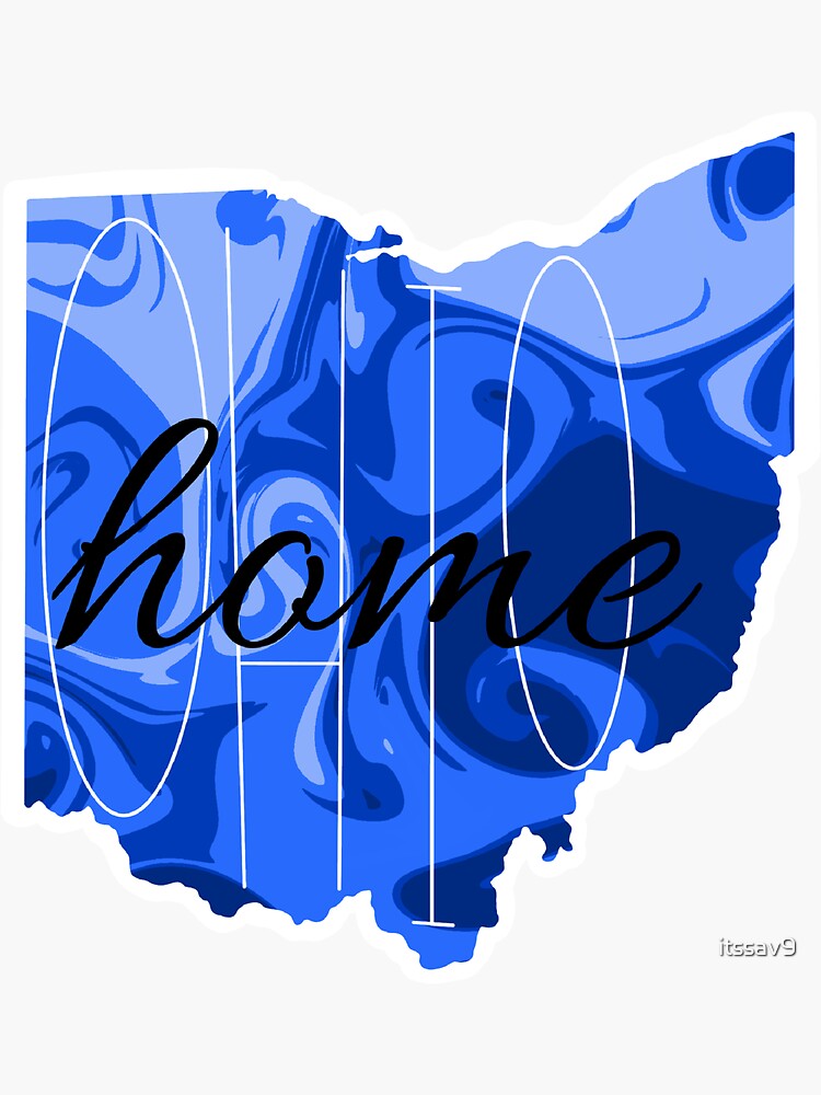 "Ohio Home Drawing " Sticker for Sale by itssav9 | Redbubble