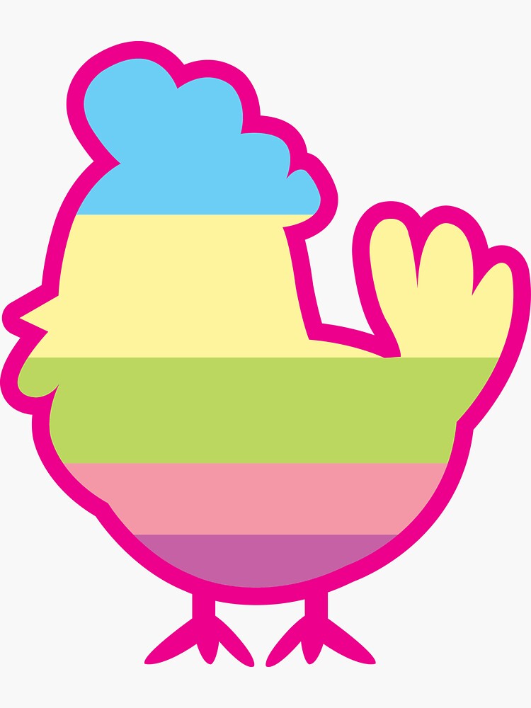 "Chicken Pastel" Sticker for Sale by JUBPAI | Redbubble