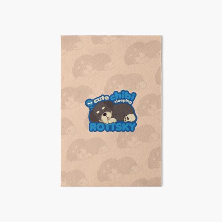 "Cute Chibi Sleeping Rottsky" Art Board Print by shopparottsky | Redbubble