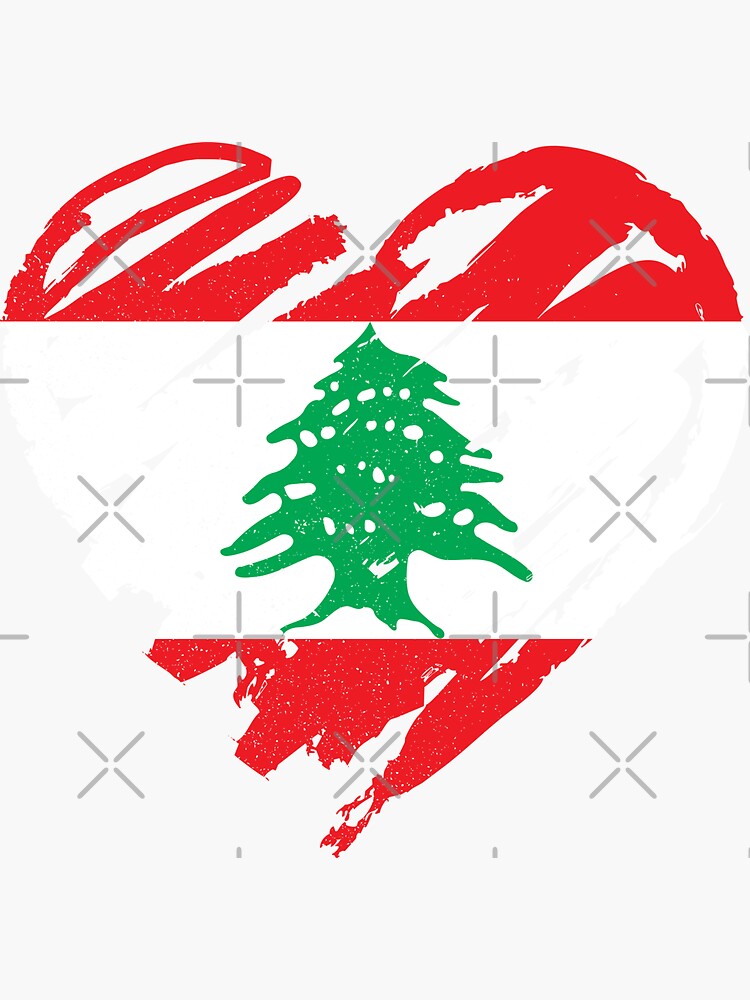 "I Love Lebanon" Sticker for Sale by feether-store | Redbubble