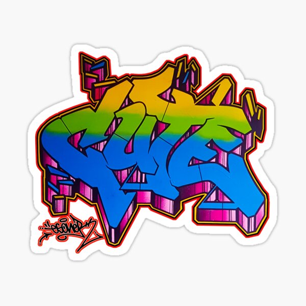 "CUTE BY ESONE URBAN GRAFFITI STREET STYLE " Sticker for Sale by ...