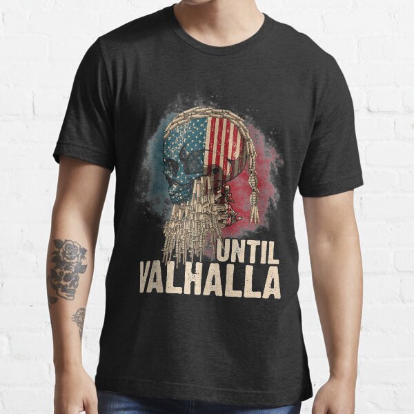 "Until Valhalla Viking US Flag Vintage Shirt-Til Valhalla Tank Top" T ...