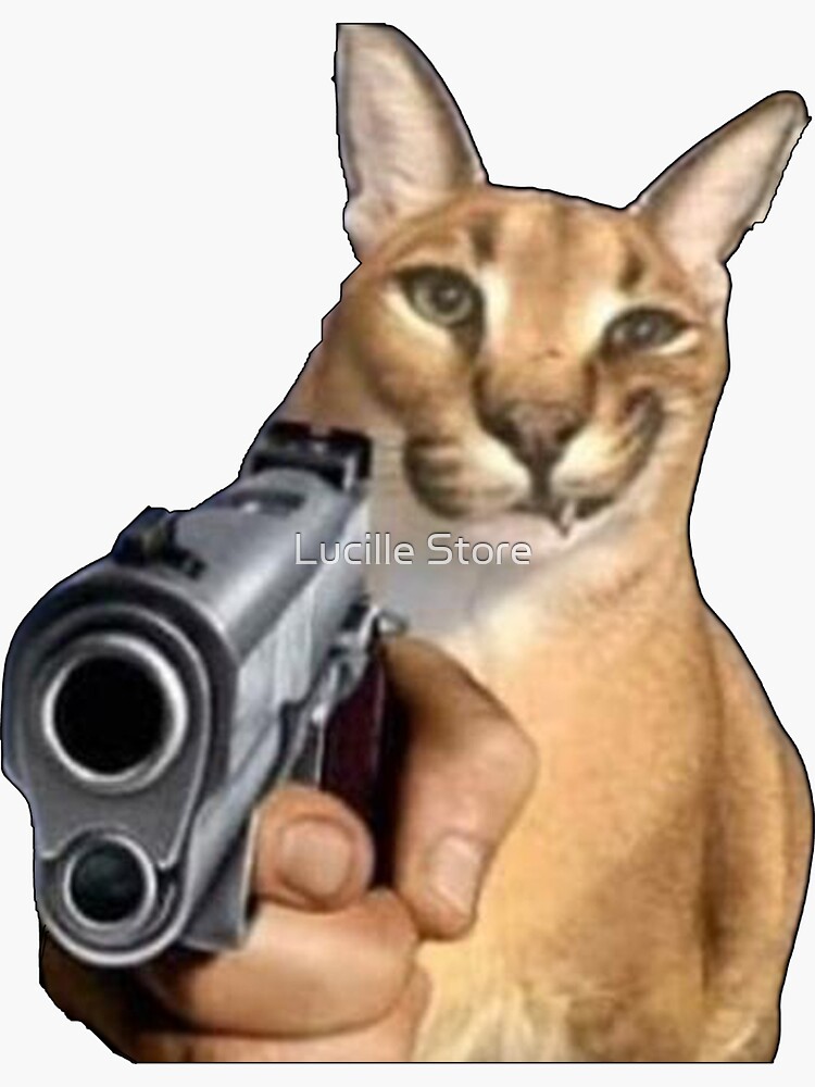 "Funny Big Floppa Gun" Sticker for Sale by Anas777 | Redbubble