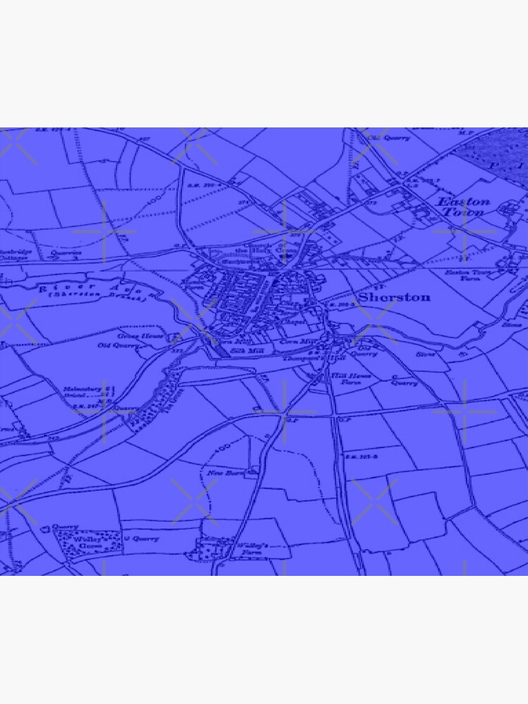 "blueprint map of sherston" Sticker by nigejohn | Redbubble