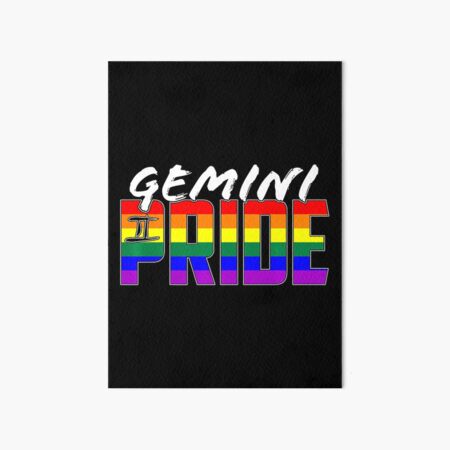 "Gemini Lgbt Gay Pride Flag Zodiac Sign" Art Board Print for Sale by ...