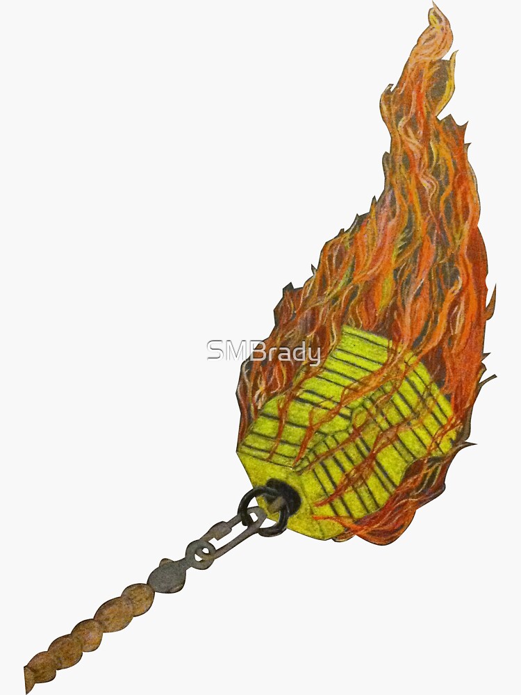 "Fire chains" Sticker by SMBrady | Redbubble