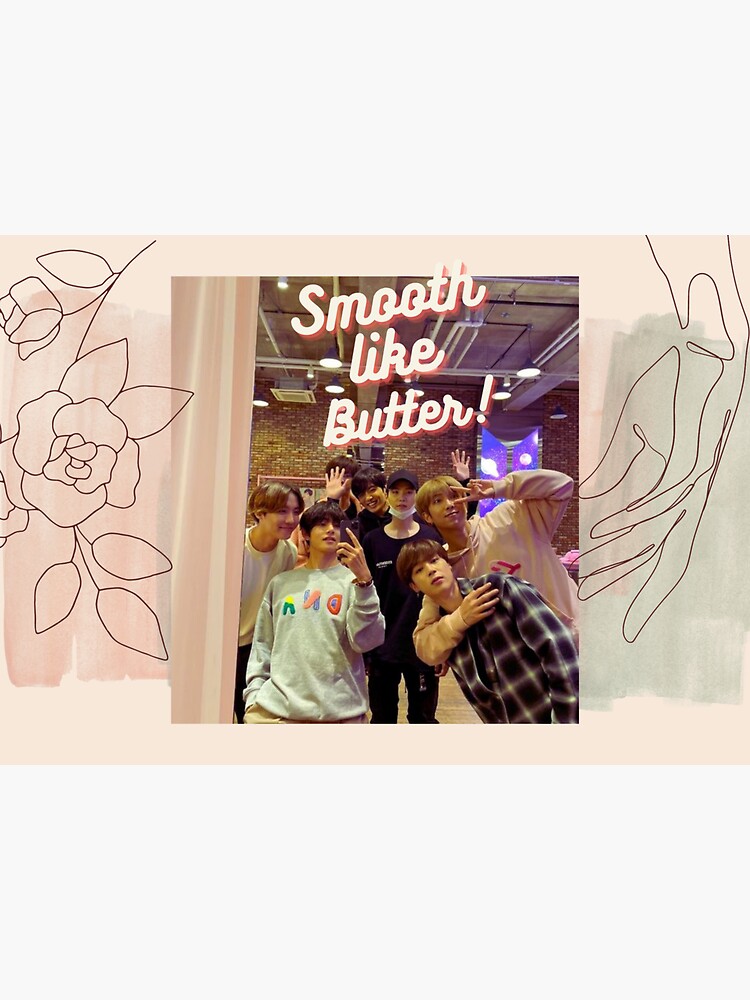 "BTS Smooth like butter! " Sticker for Sale by s13enfj | Redbubble