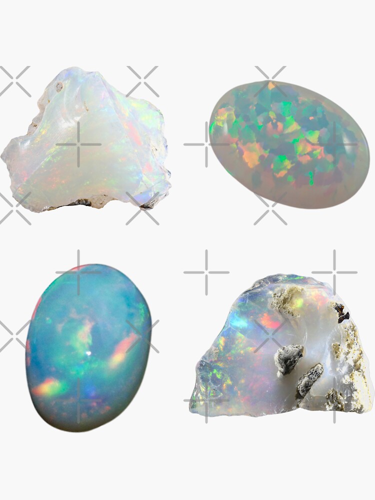 "Opal Crystal" Sticker for Sale by mooneko | Redbubble
