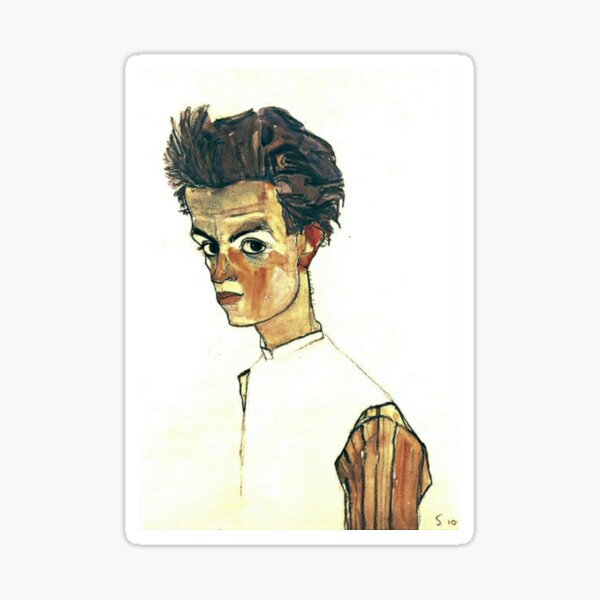 "Egon Schiele art" Sticker for Sale by Vivanne-art | Redbubble