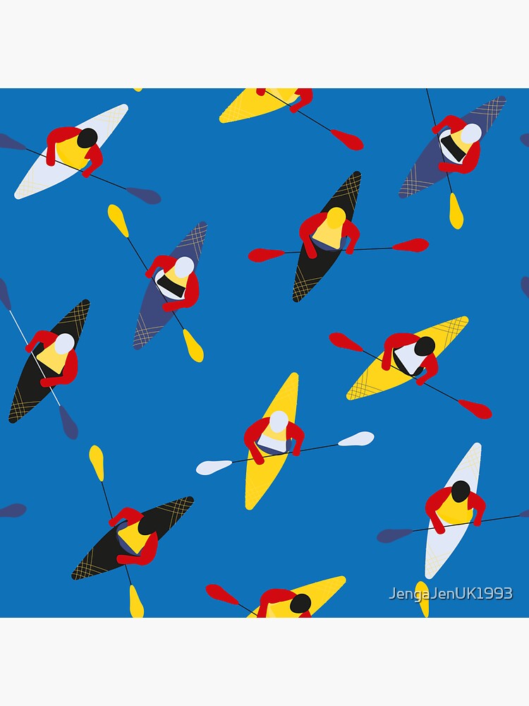 "Kayak chaos" Sticker for Sale by JengaJenUK1993 | Redbubble