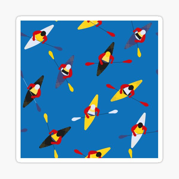 "Kayak chaos" Sticker for Sale by JengaJenUK1993 | Redbubble