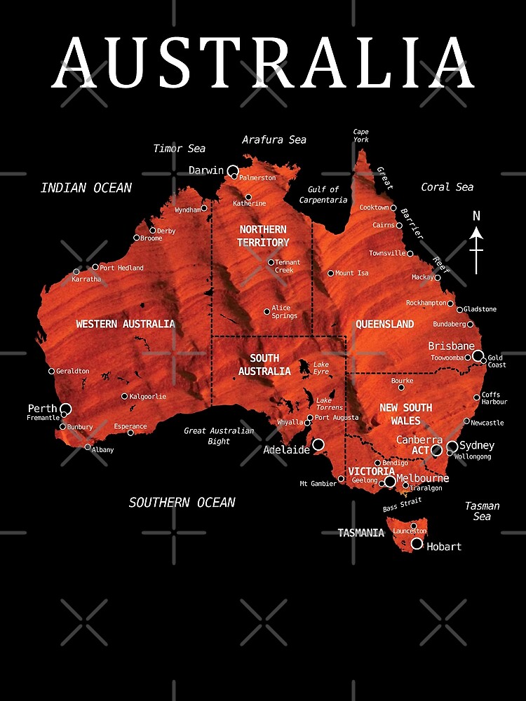 Uluru Map Indo Australia