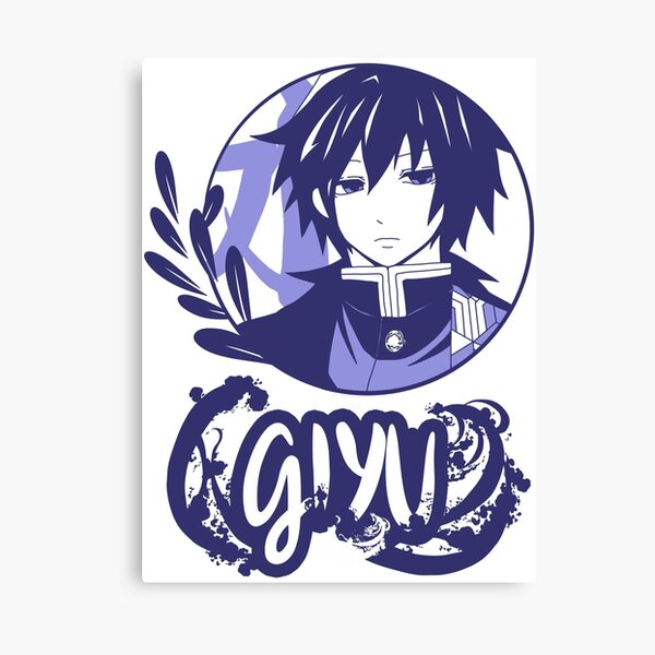 "Giyu Tomioka Demon Slayer" Canvas Print by Blueface-69TK | Redbubble