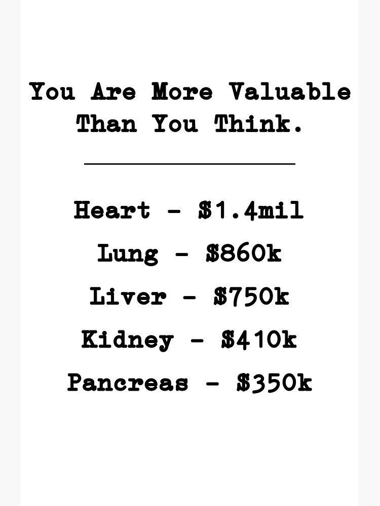 You Are More Valuable Than You Think Poster For Sale By you-are-more-valuable-than-you-think-poster-for-sale-by