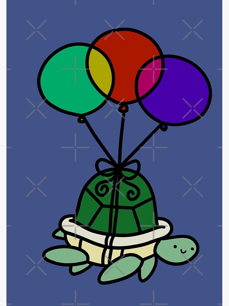"Balloon Turtle" Spiral Notebook for Sale by SaradaBoru | Redbubble