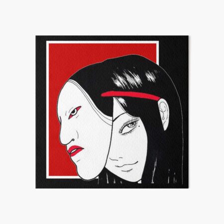 "Tomie Junji Ito Mask" Art Board Print for Sale by Kepidek | Redbubble