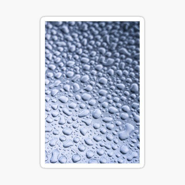 "rain water drops," Sticker for Sale by sbrstore | Redbubble