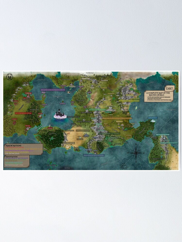 "Cinnamon Bun World Map" Poster for Sale by RavensDagger | Redbubble