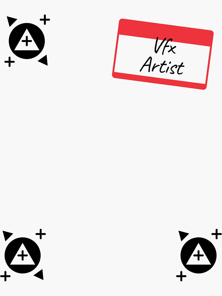 "Visual effects tracker shirt" Sticker for Sale by trainedspade | Redbubble