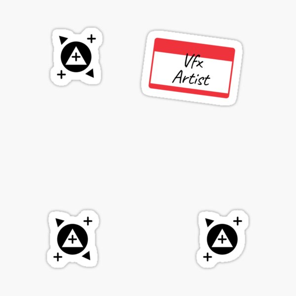 "Visual effects tracker shirt" Sticker for Sale by trainedspade | Redbubble