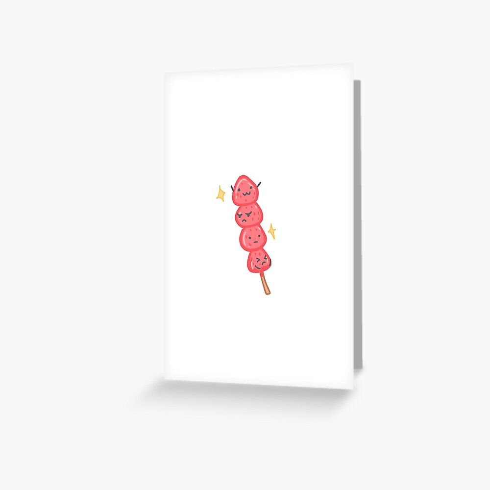 "Tanghulu- candied fruit" Sticker for Sale by Claireychen | Redbubble