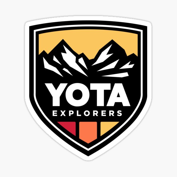 "Yota Explorers Shield Badge Toyota Vintage Racing Stripes Mountains ...
