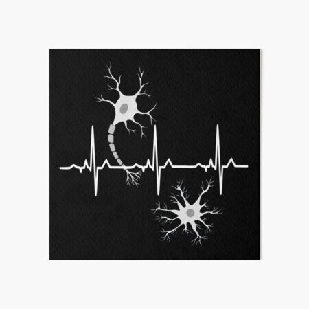 "EKG Neuron Neuroscience lover" Art Board Print by RosArt100 | Redbubble