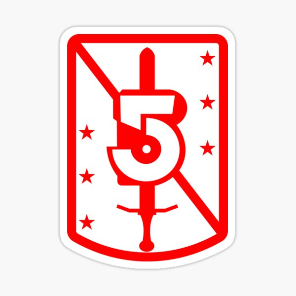 "Army of Light Sword and Shield Emblem Red" Sticker for Sale by McPod ...