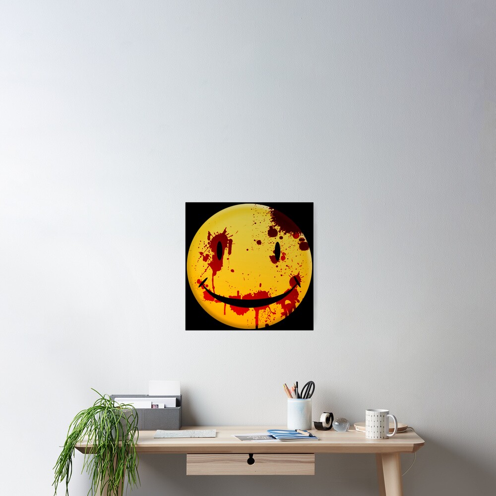 "Bloody Smiley Face" Poster by HorrorBrainz | Redbubble